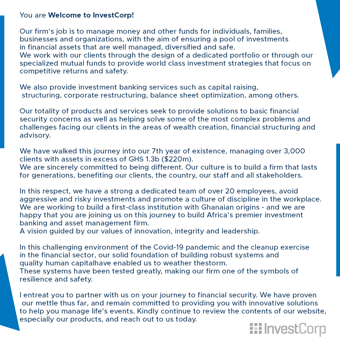 writeup – InvestCorp